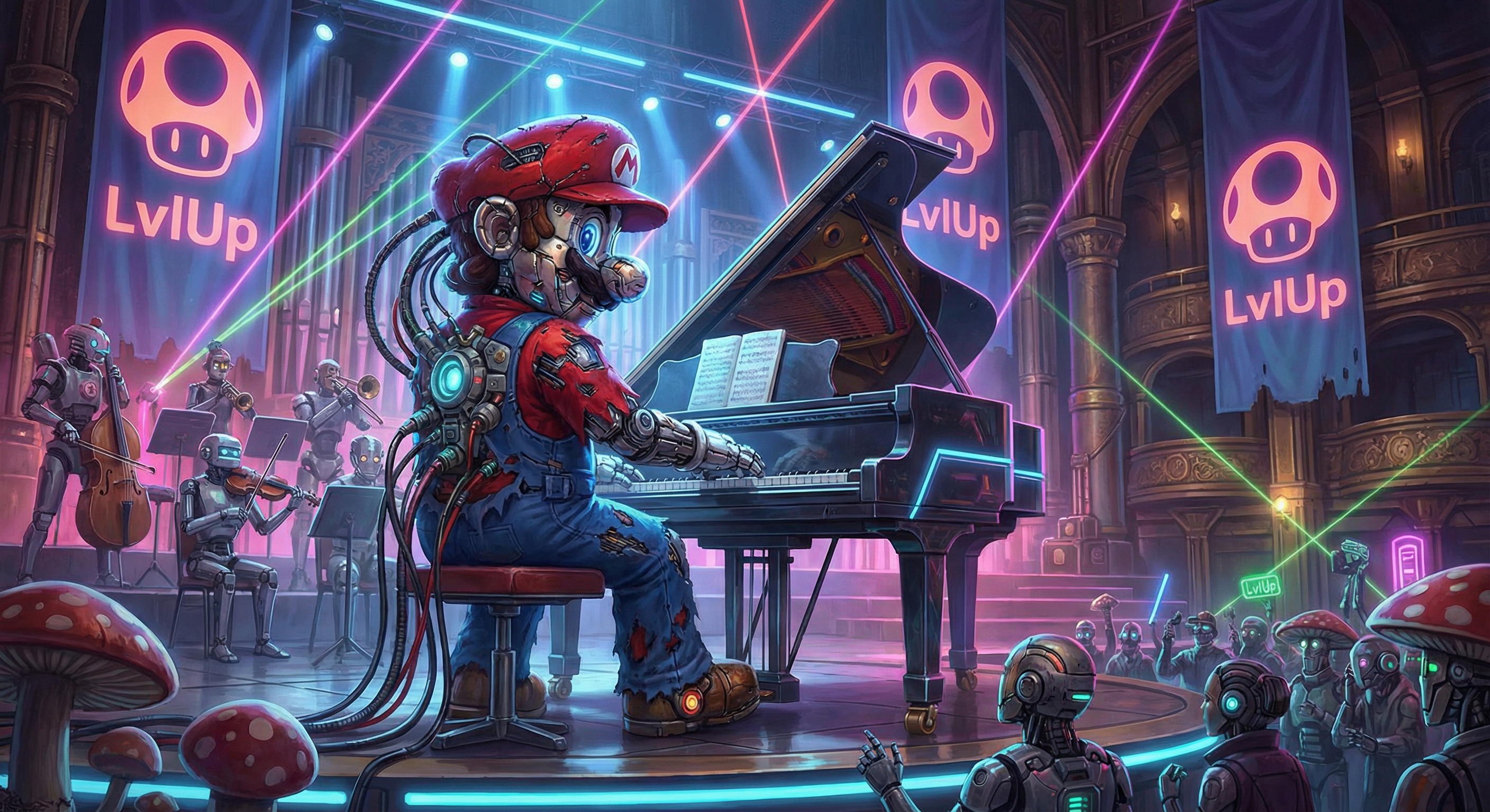 Maestro Mario (AI Cover) - AI Workshop / 2D Арт / Дизайн - XGM